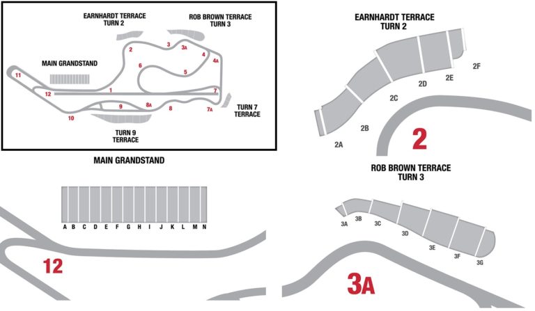 NASCAR Seating Charts - Race Track and Speedway Maps
